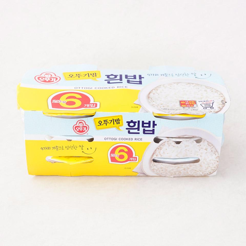 오뚜기 맛있는 오뚜기밥 기획 210G*6 | 배민스토어