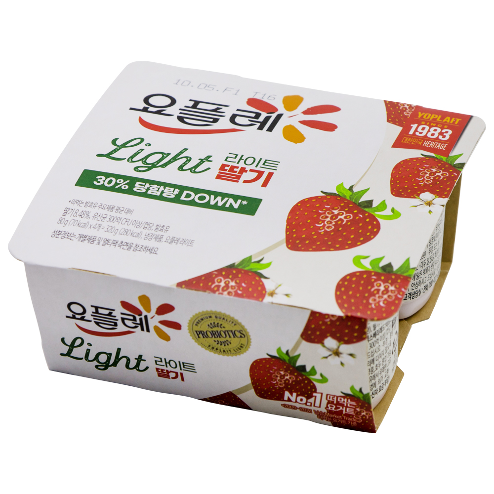 빙그레)요플레라이트딸기80g*4입 | 배민스토어