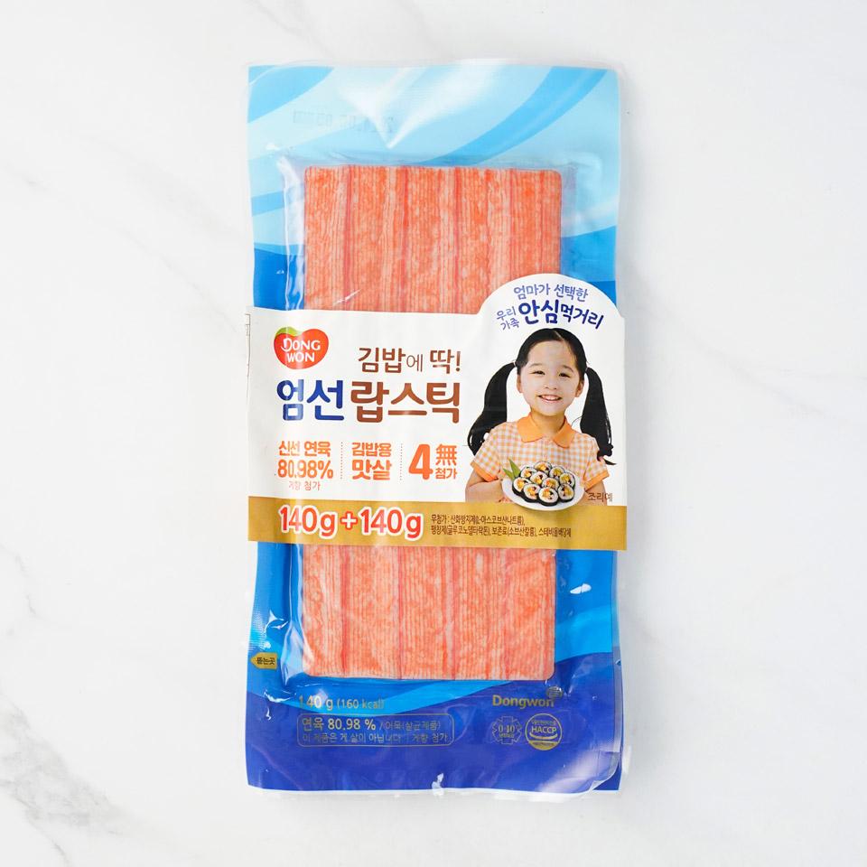 동원 김밥에 딱 엄선 랍스틱 140g*2 | 배민 장보기∙쇼핑