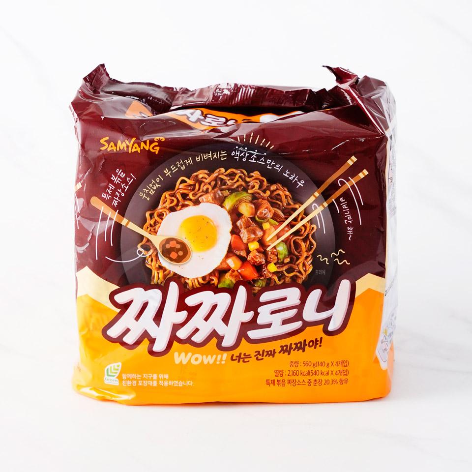 삼양 짜짜로니 짜장라면 140g*4 | 배민스토어