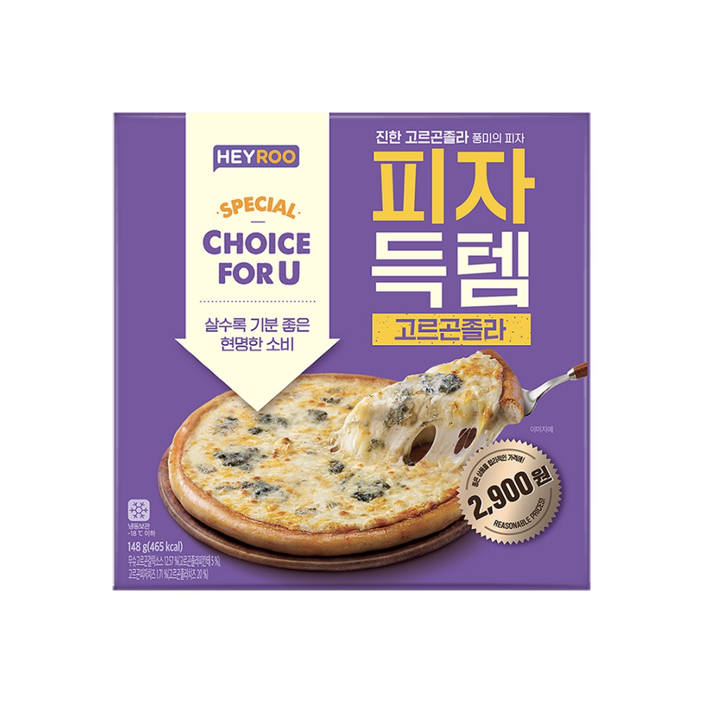 HEYROO피자득템고르곤졸라 | 배민스토어