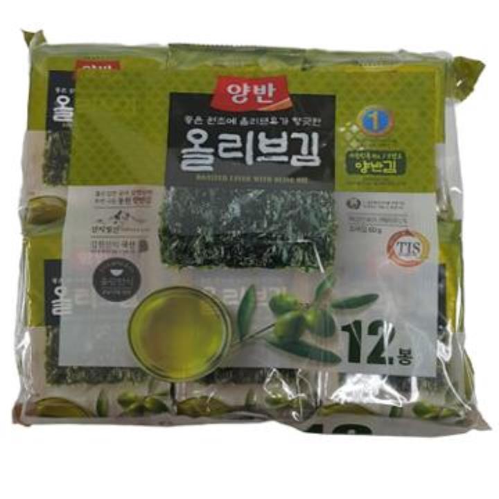 양반올리브유김 5g 12입 동원 배민스토어