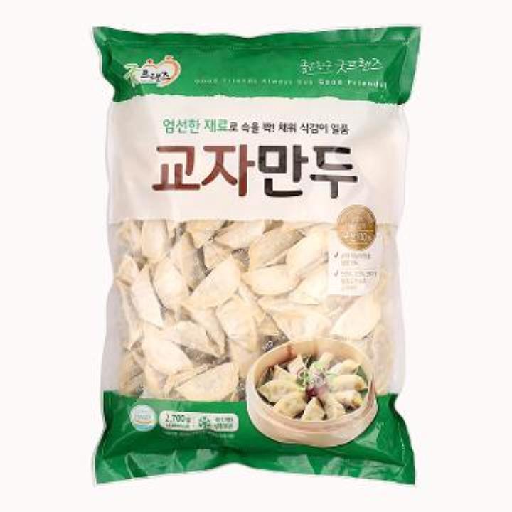 교자만두 2.7KG/굿프랜즈 | 배민스토어