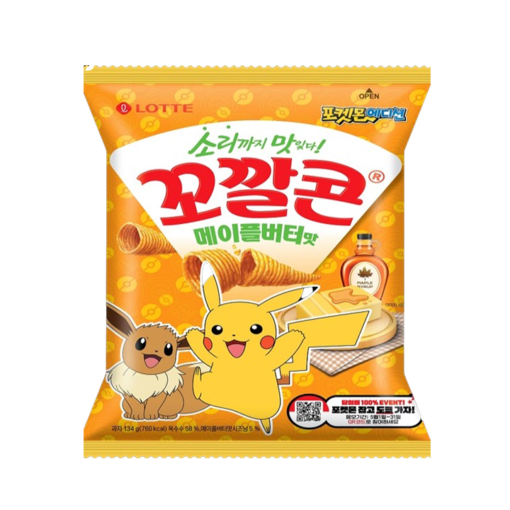 롯데 꼬깔콘 메이플버터맛 134g | 배민 장보기∙쇼핑