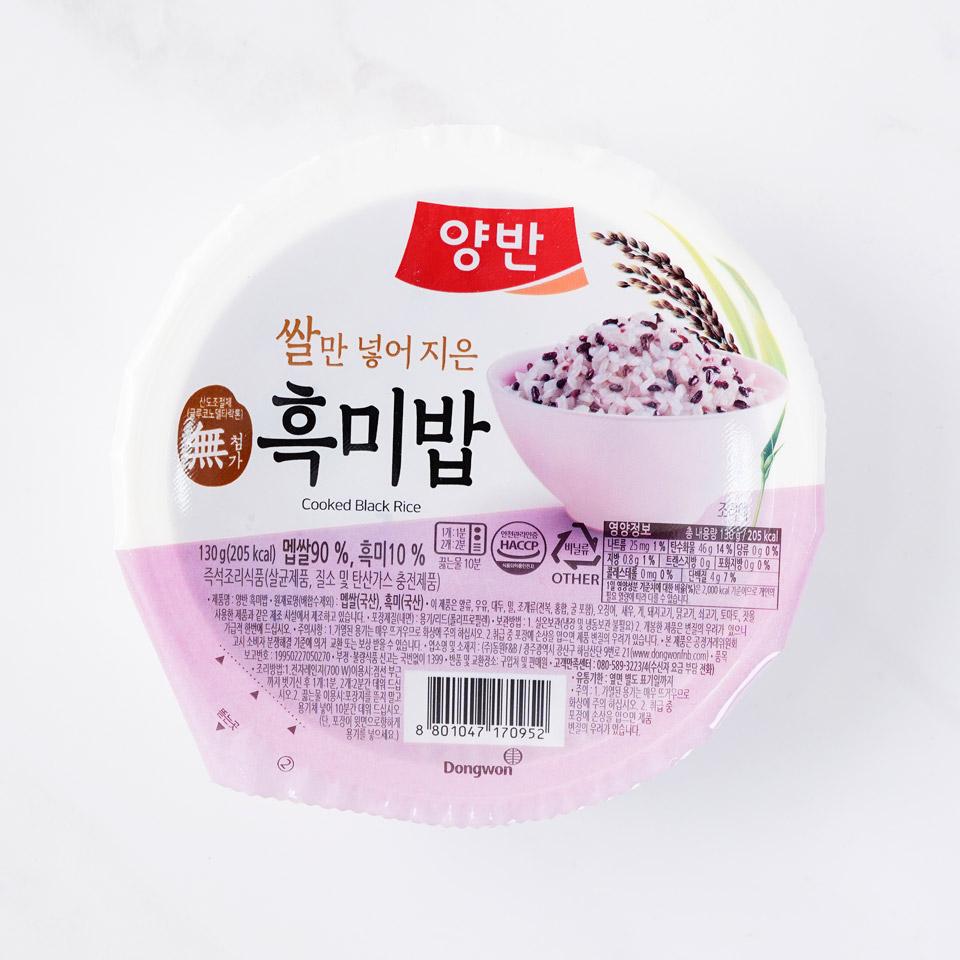 동원 양반 흑미밥 130g 배민스토어