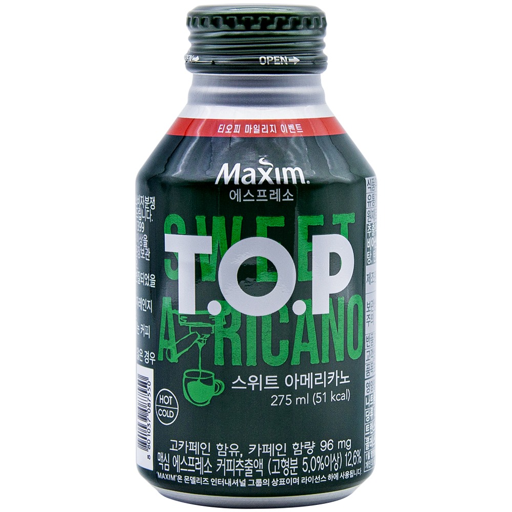 TOP스위트아메리카노275ml | 배민스토어