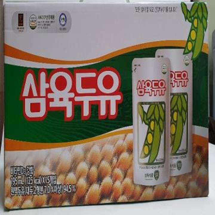 삼육두유(파우치) 195ML*15입/삼육 | 배민스토어