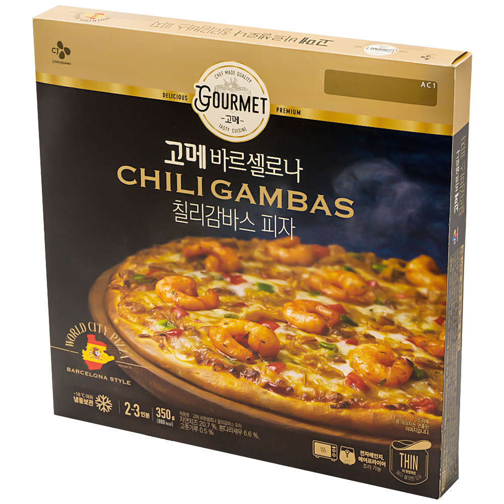 CJ)고메바르셀로나피자350g | 배민 장보기∙쇼핑