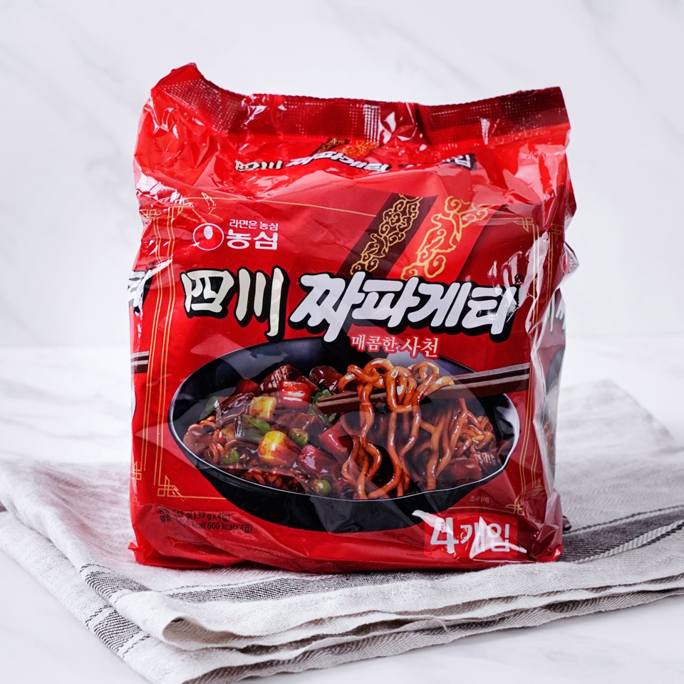 농심 사천 짜파게티 멀티팩 137g*4 | 배민스토어