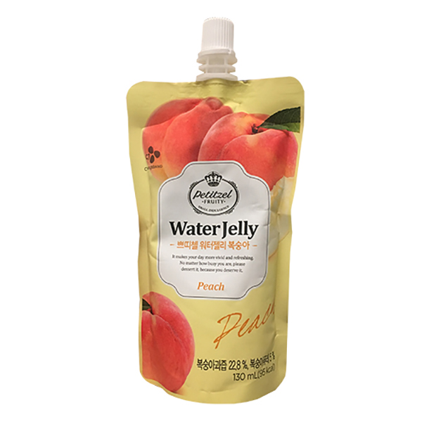 CJ)쁘띠첼워터젤리복숭아130ml | 배민 장보기∙쇼핑