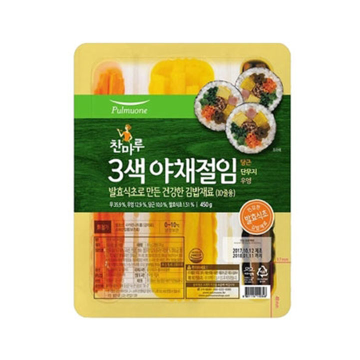 풀무원 삼색야채절임450g 배민 장보기∙쇼핑