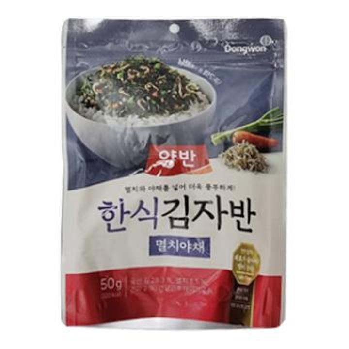 양반한식김자반 멸치야채 50g 주 동원fandb 배민스토어