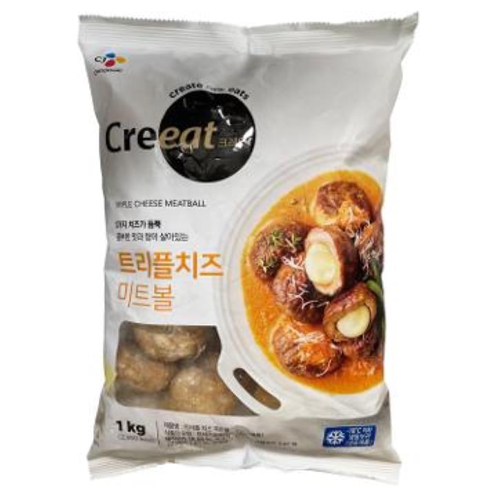 크레잇트리플치즈미트볼 1kg씨제이제일제당주 배민 장보기∙쇼핑