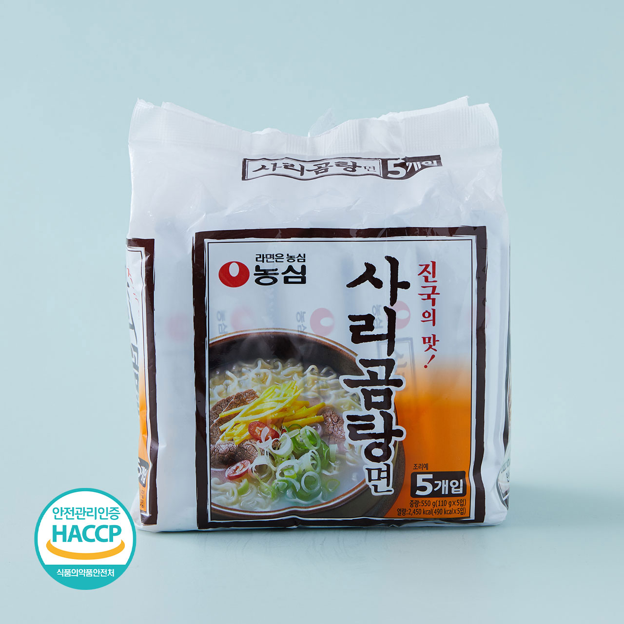 농심)사리곰탕면멀티110G*5 | 배민스토어