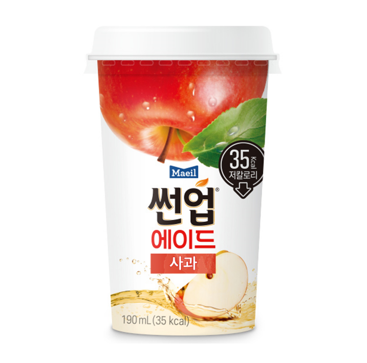 매일)썬업에이드사과190ML | 배민 장보기∙쇼핑