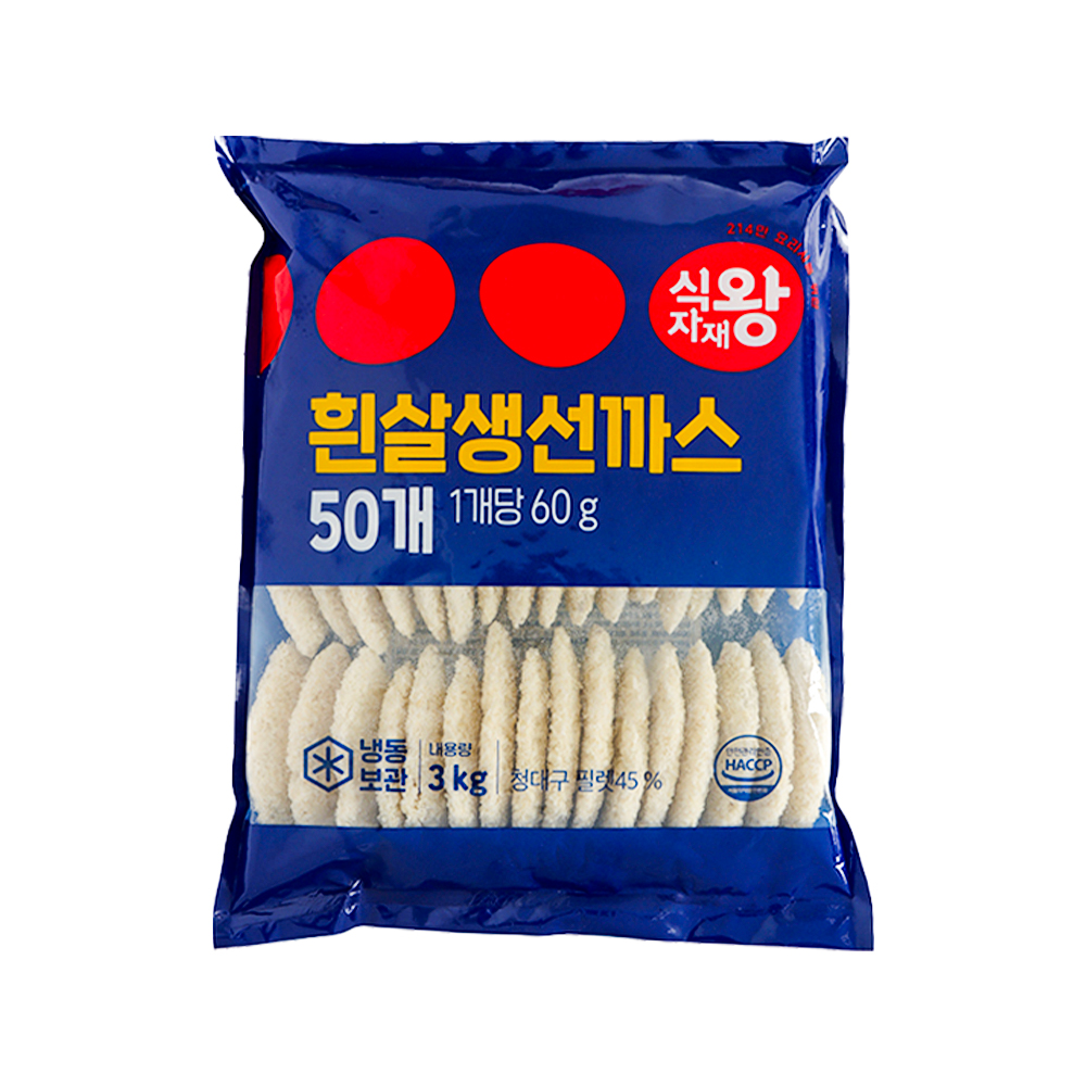 식자재왕 생선까스(60g*50입) 3kg | 배민 장보기∙쇼핑