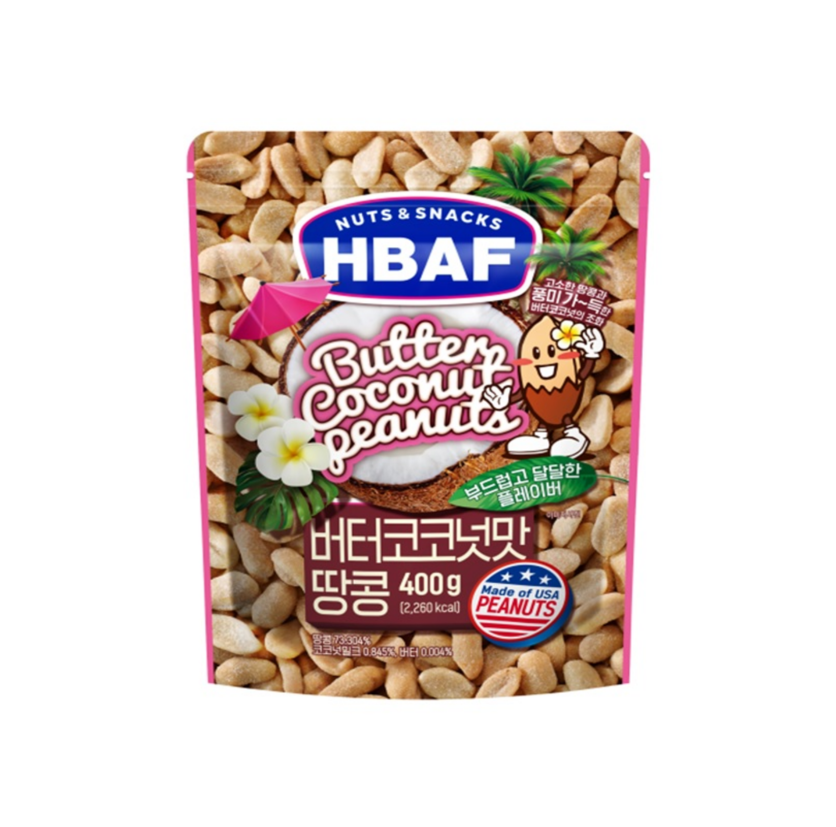 HBAF버터코코넛맛땅콩400G | 배민 장보기∙쇼핑