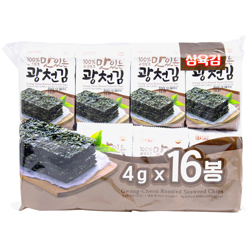 삼육 맛있는광천김16봉 배민 장보기∙쇼핑