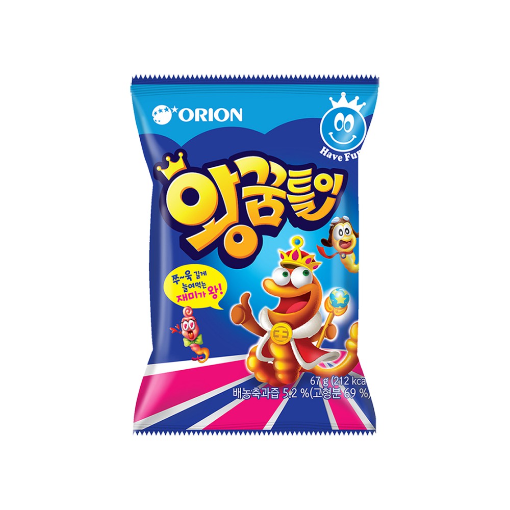오리온)왕꿈틀이젤리67g | 배민스토어