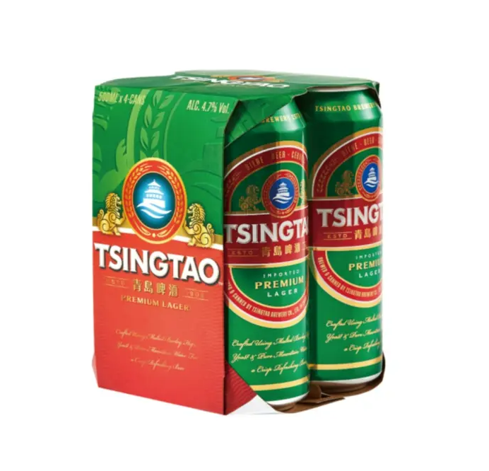 칭따오 캔 500ml*4입 | 배민 장보기∙쇼핑