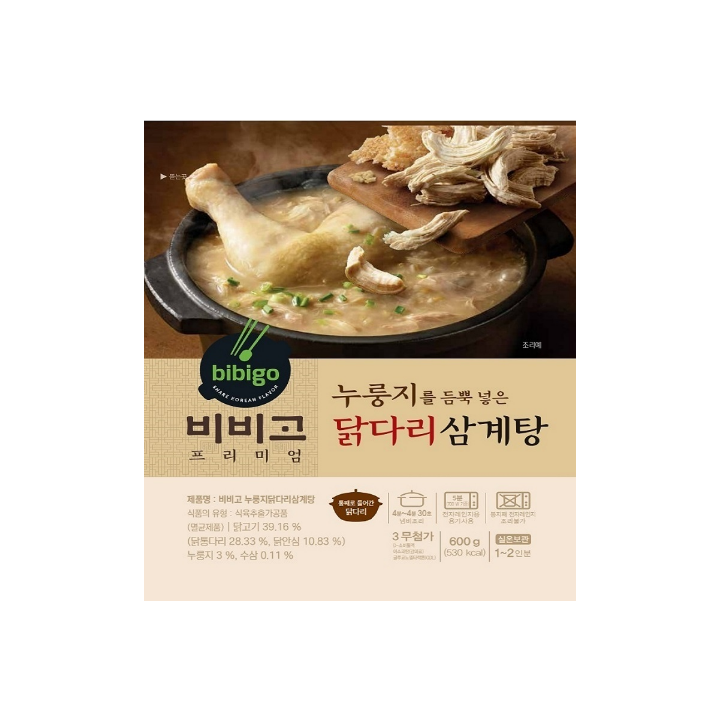 CJ 비비고 누룽지닭다리삼계탕 600g | 배민 장보기∙쇼핑