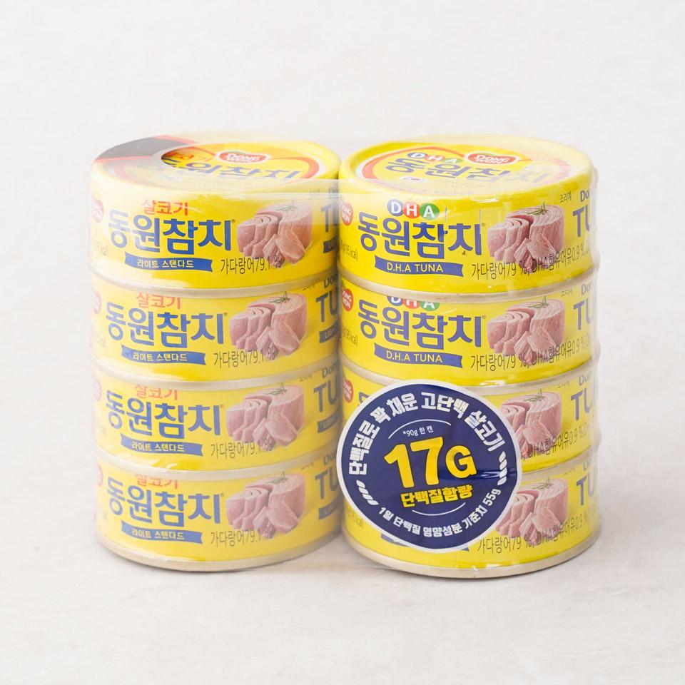 동원 살코기참치90gx4+DHA참치90gx4 90gx8 | 배민스토어