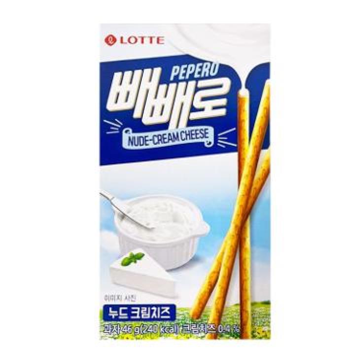 빼빼로 누드크림치즈 46g 롯데제과 주 배민스토어