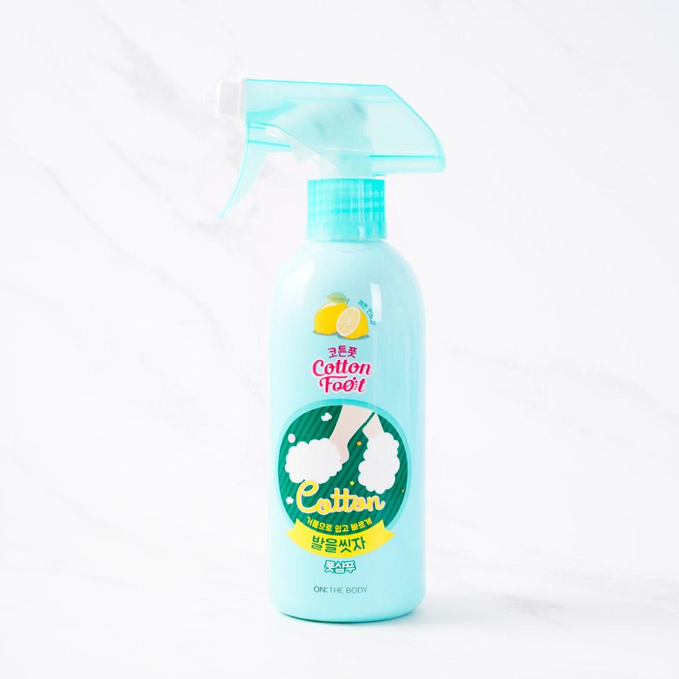 LG 온더바디 발을씻자 코튼풋샴푸 레몬향 385ml | 배민스토어