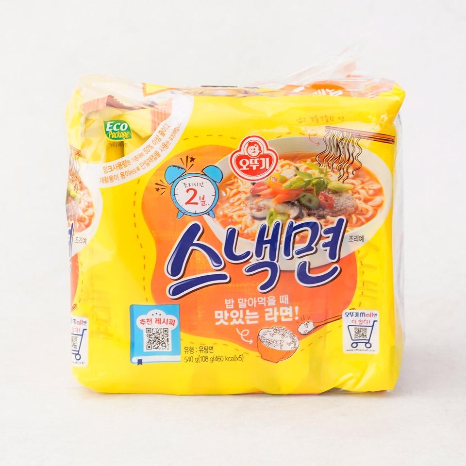 오뚜기 스낵면 108g*5개 | 배민스토어