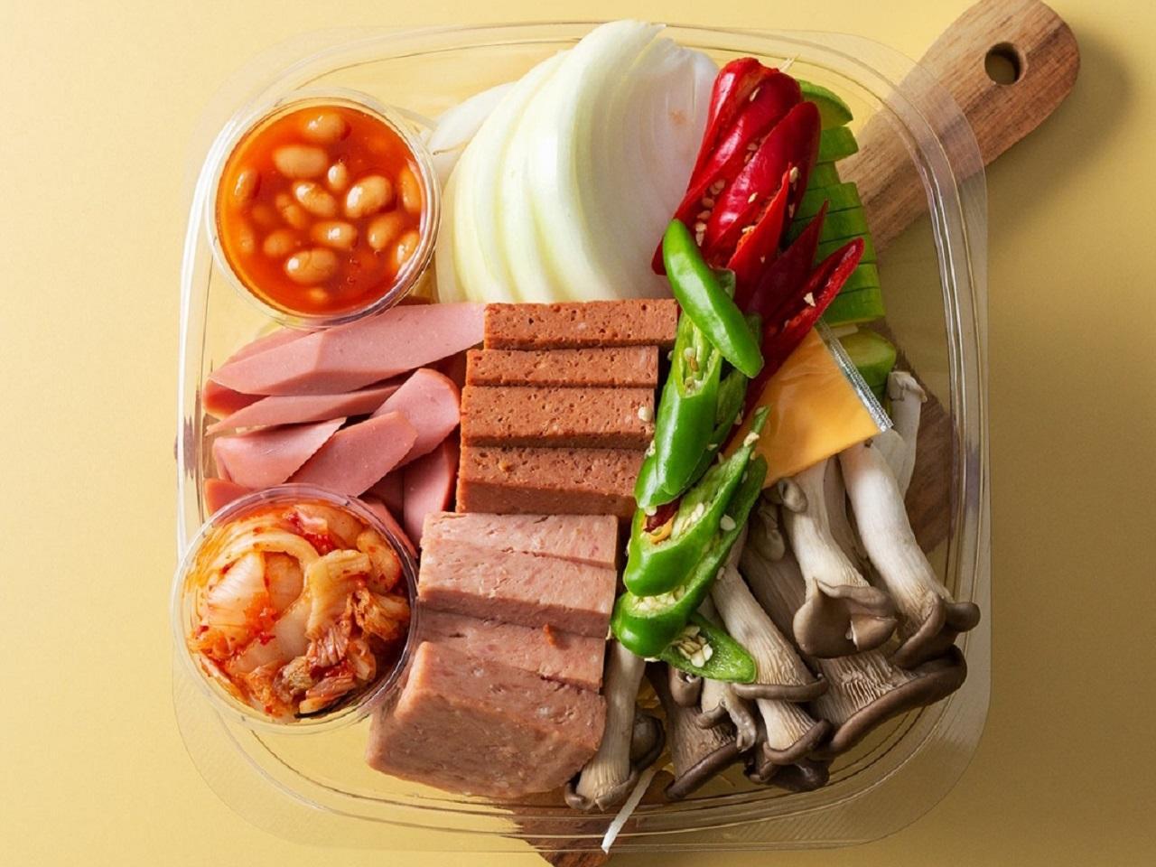 부대찌개 밀키트3~4인분 1팩햄 소세지 라면 콩나물 떡 육수 배민 장보기∙쇼핑