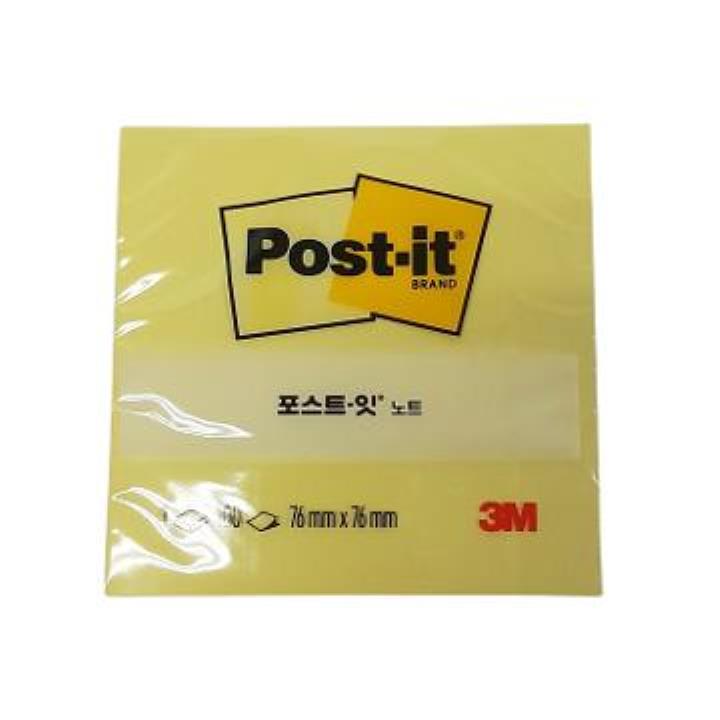 포스트잇654(노랑) 100매(76x76MM)/3M | 배민스토어