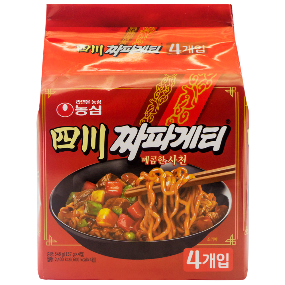 농심 사천짜파게티137g 4입 배민스토어
