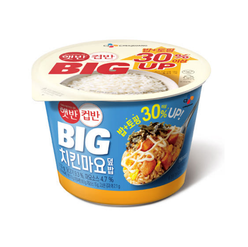 CJ)BIG치킨마요덮밥(컵밥) 313g | 배민 장보기∙쇼핑