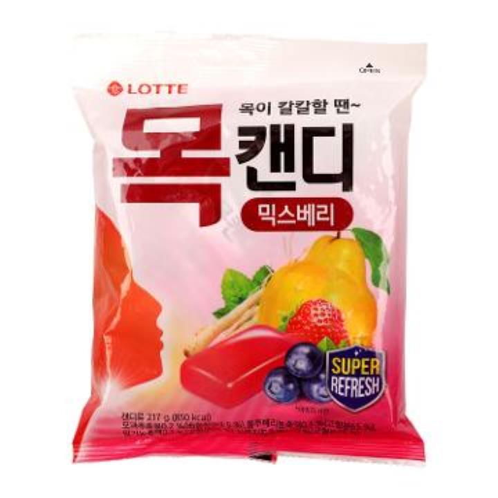 목캔디 믹스베리 217g 롯데제과 주 배민스토어