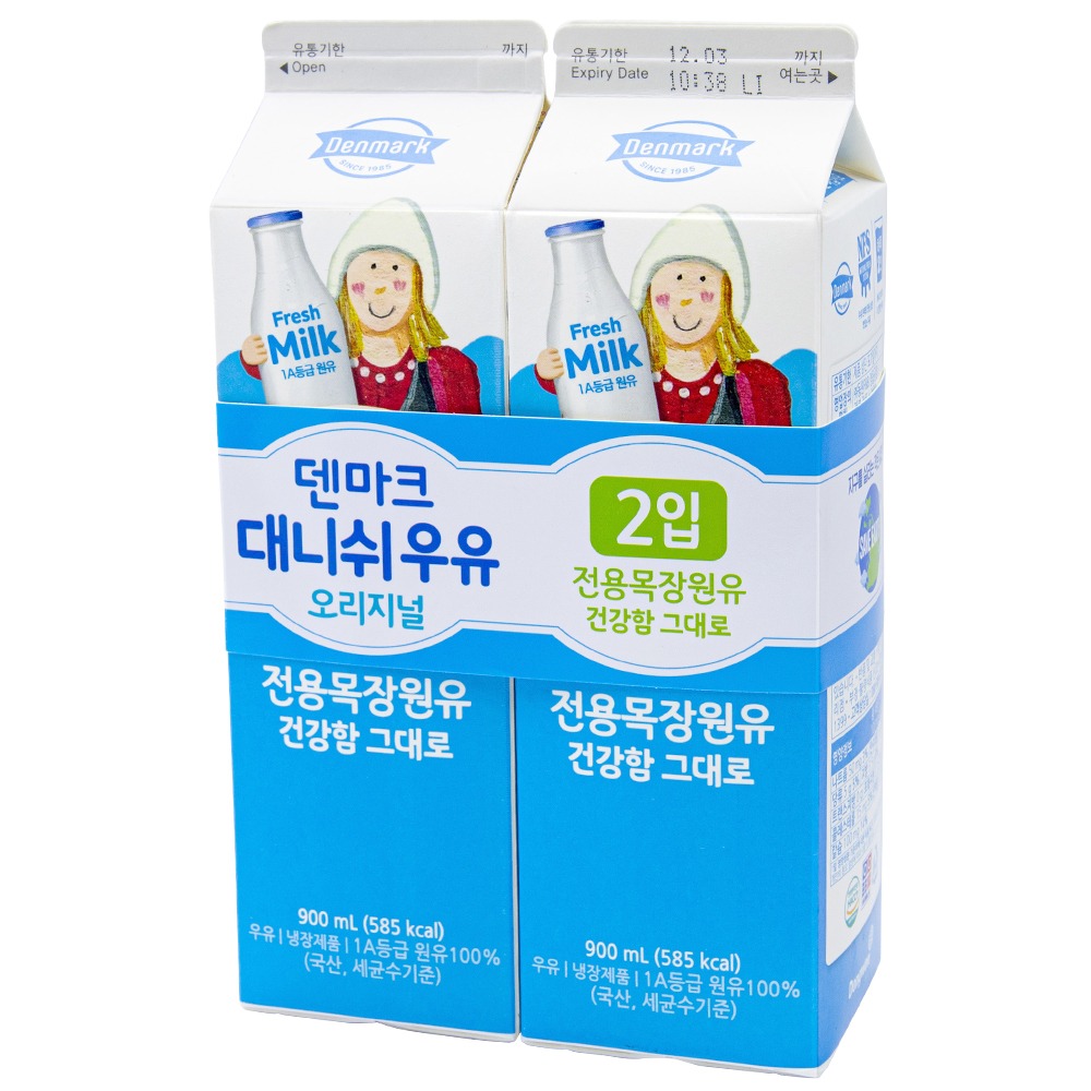 동원)대니쉬우유900ml*2 | 배민 장보기∙쇼핑