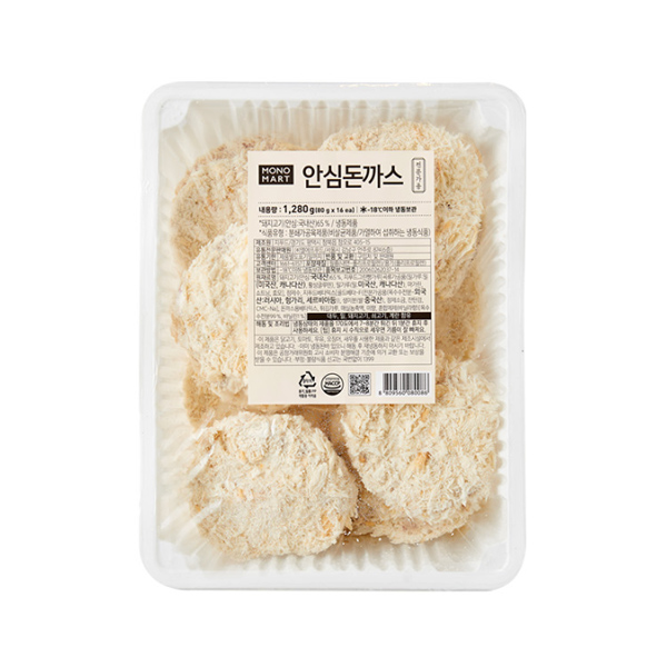 안심돈까스 모노키친 1280g(80g*16) | 배민 장보기∙쇼핑