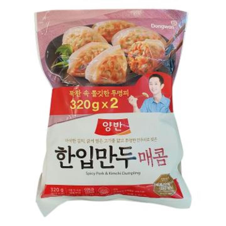 양반한입만두 매콤 320gx2입 주 동원fandb 배민스토어