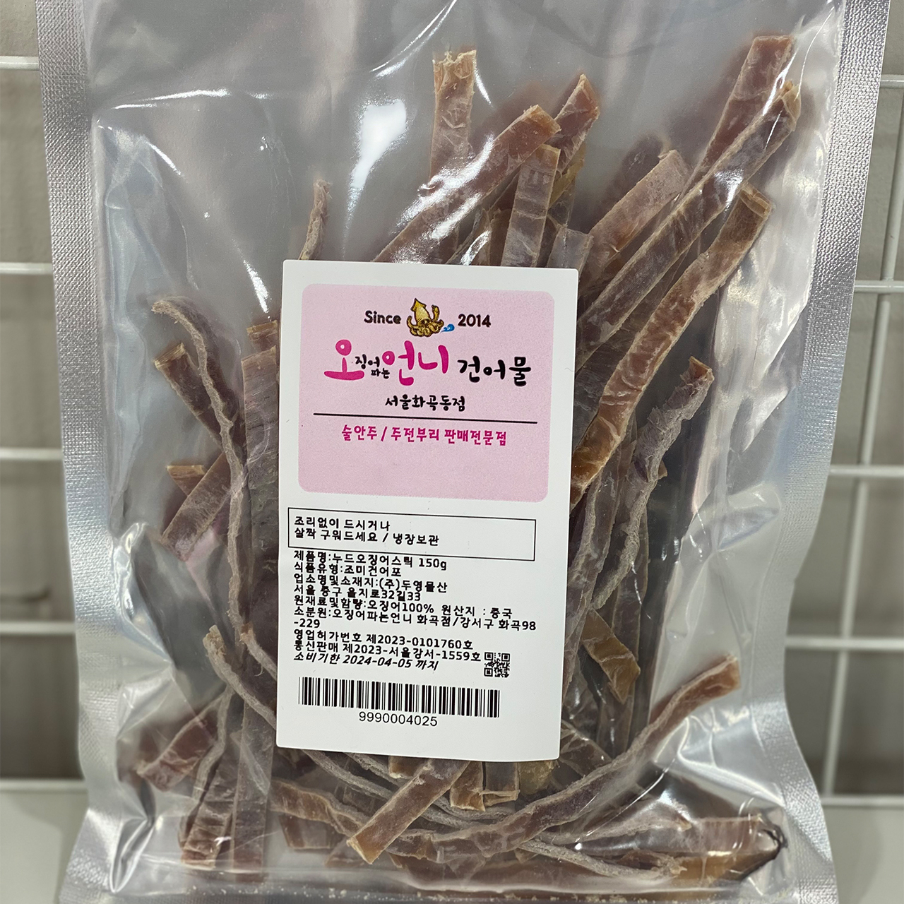누드오징어스틱 150g 배민스토어