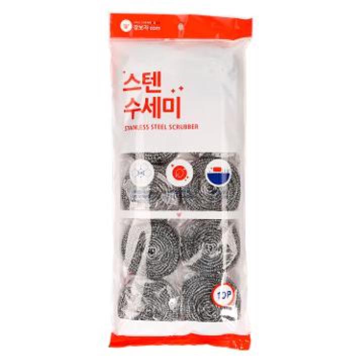 장보자스텐철수세미 10P(50G)/솔로몬상사 | 배민스토어