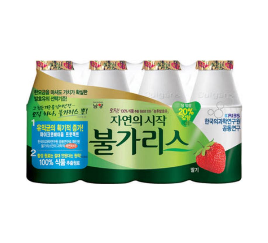 남양)불가리스딸기(신)150mlX4 | 배민 장보기∙쇼핑