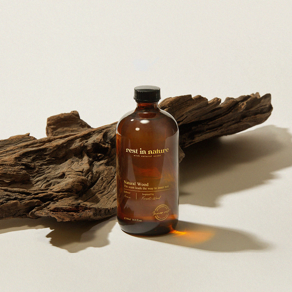 [레스트인네이처] 네추럴 우드 디퓨저 리필액 500ml | 배민스토어