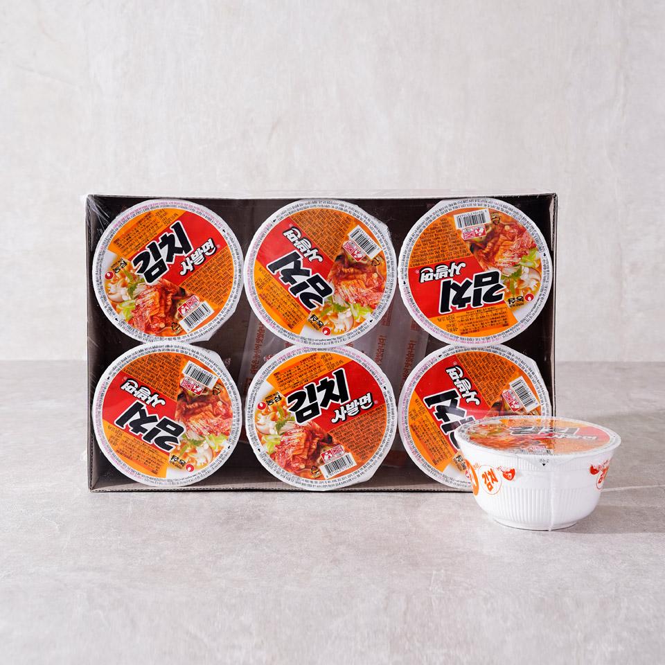 농심 김치 사발면 86g*6개 | 배민스토어