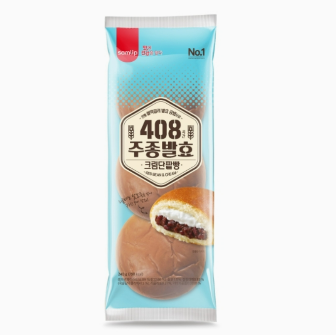 삼립 주종발효 크림단팥빵 80g X 3입 | 배민스토어