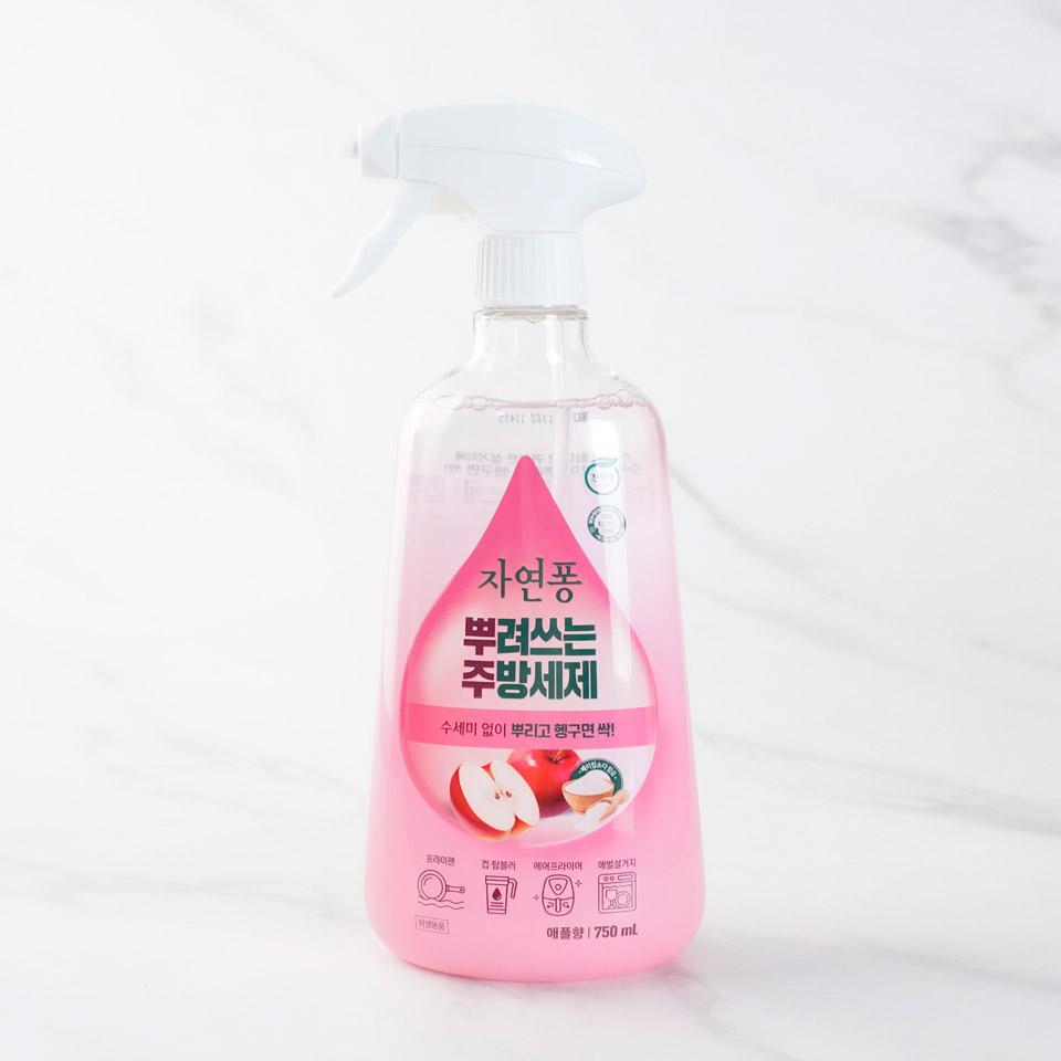 Lg 자연퐁 뿌려쓰는주방세제 애플 750ml 배민 장보기∙쇼핑