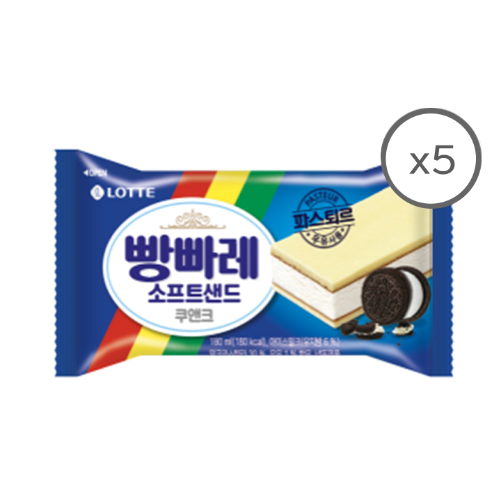 롯데 빵빠레 소프트샌드 5입 배민 장보기∙쇼핑