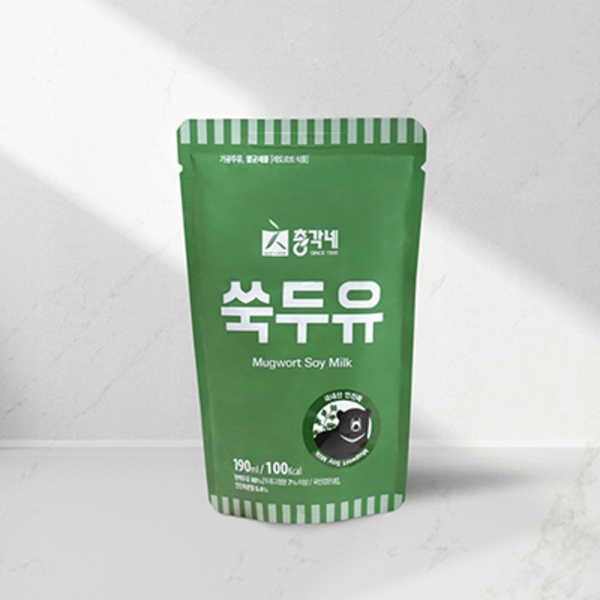 총각네 검정콩 쑥두유190ml*15봉 | 배민스토어