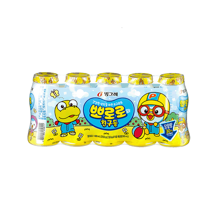빙그레 뽀로로와 친구들 80ml5 배민 장보기∙쇼핑