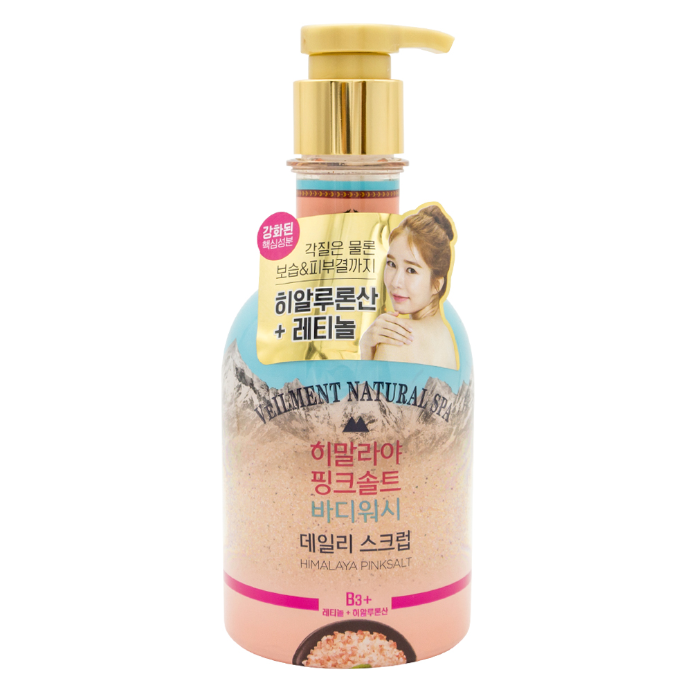 On스파 핑크솔트 스크럽 바디워시 400ml 배민 장보기∙쇼핑