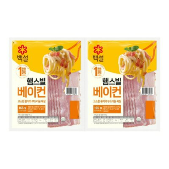 CJ 햄스빌 베이컨 110g*2입 | 배민 장보기∙쇼핑