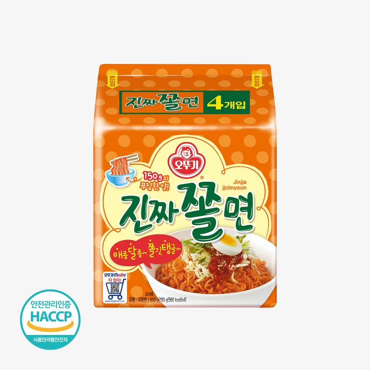 오뚜기 진짜쫄면 150GX4입 멀티 | 배민스토어